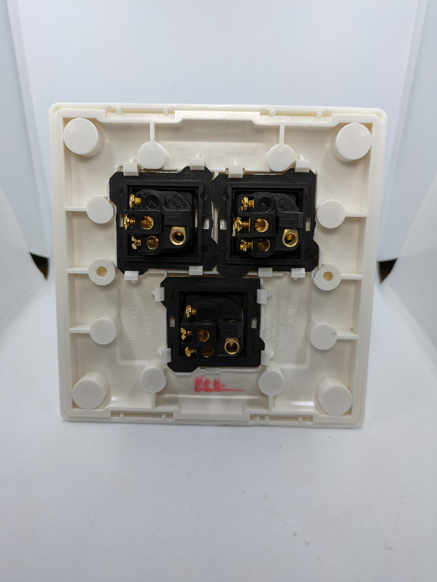 Large Dolly 3 Gang Switch For NDIS SDA Homes – Asthome Smart Electrical ...