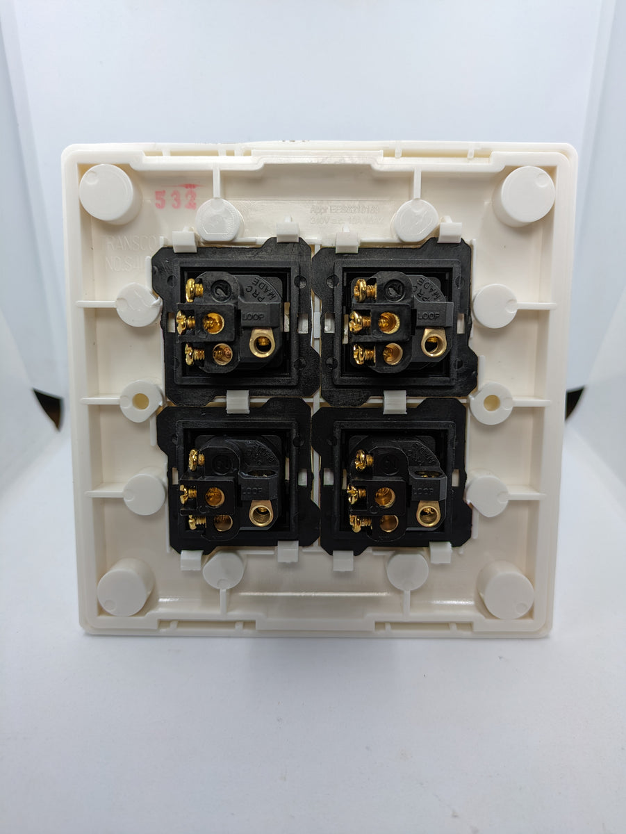 Large Dolly 4 Gang Switch For NDIS SDA Homes – Asthome Smart Electrical ...